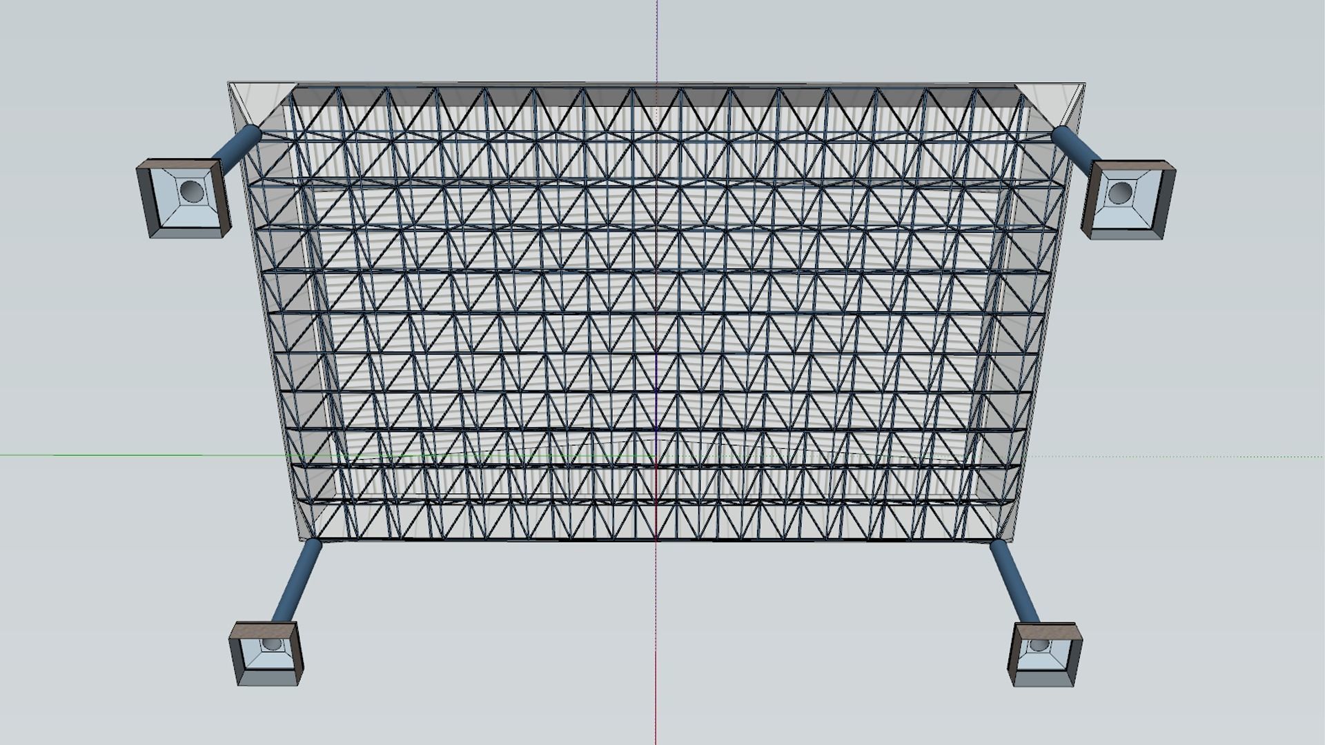 3D model LTCG - Trabzon Airport - Gatehouse Building Roof Structure VR ...