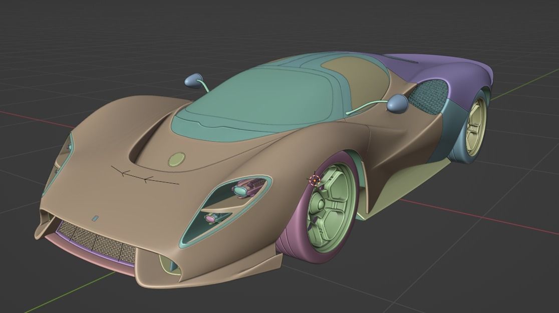 3D model DeTomaso P72 High Poly VR / AR / low-poly | CGTrader