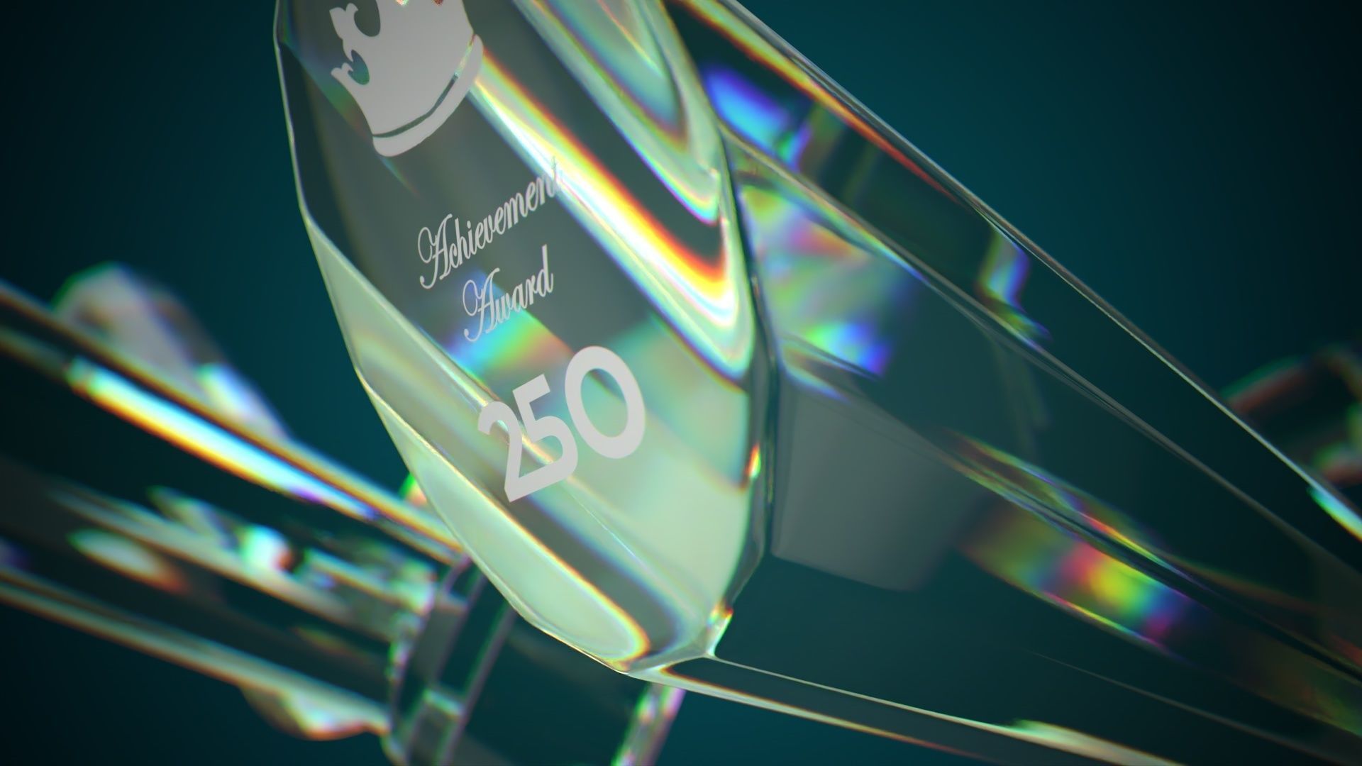 Glass award animation 3D model animated | CGTrader