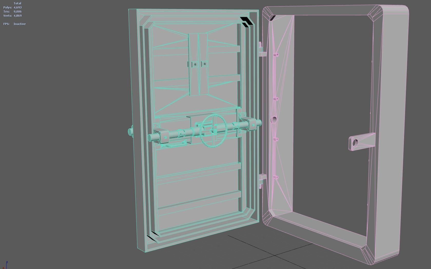 3D model Bunker door Pbr lowpoly bunker gate 03 VR / AR / low-poly ...