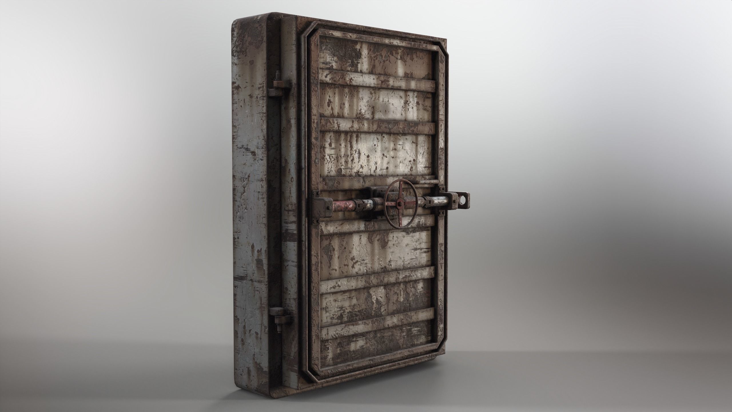 3D model Bunker door Pbr lowpoly bunker gate 03 VR / AR / low-poly ...