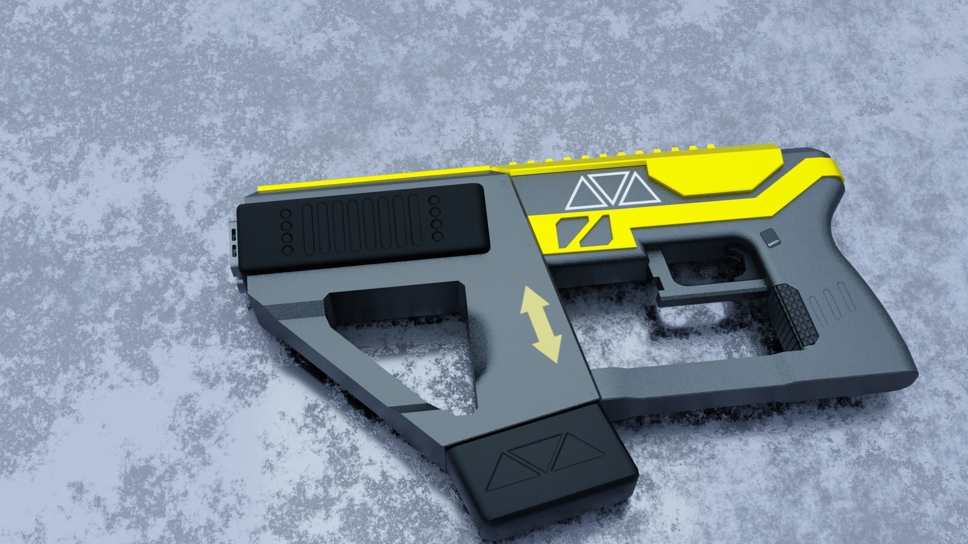 Sci-Fi Sub Machine Gun free VR / AR / low-poly 3D model | CGTrader