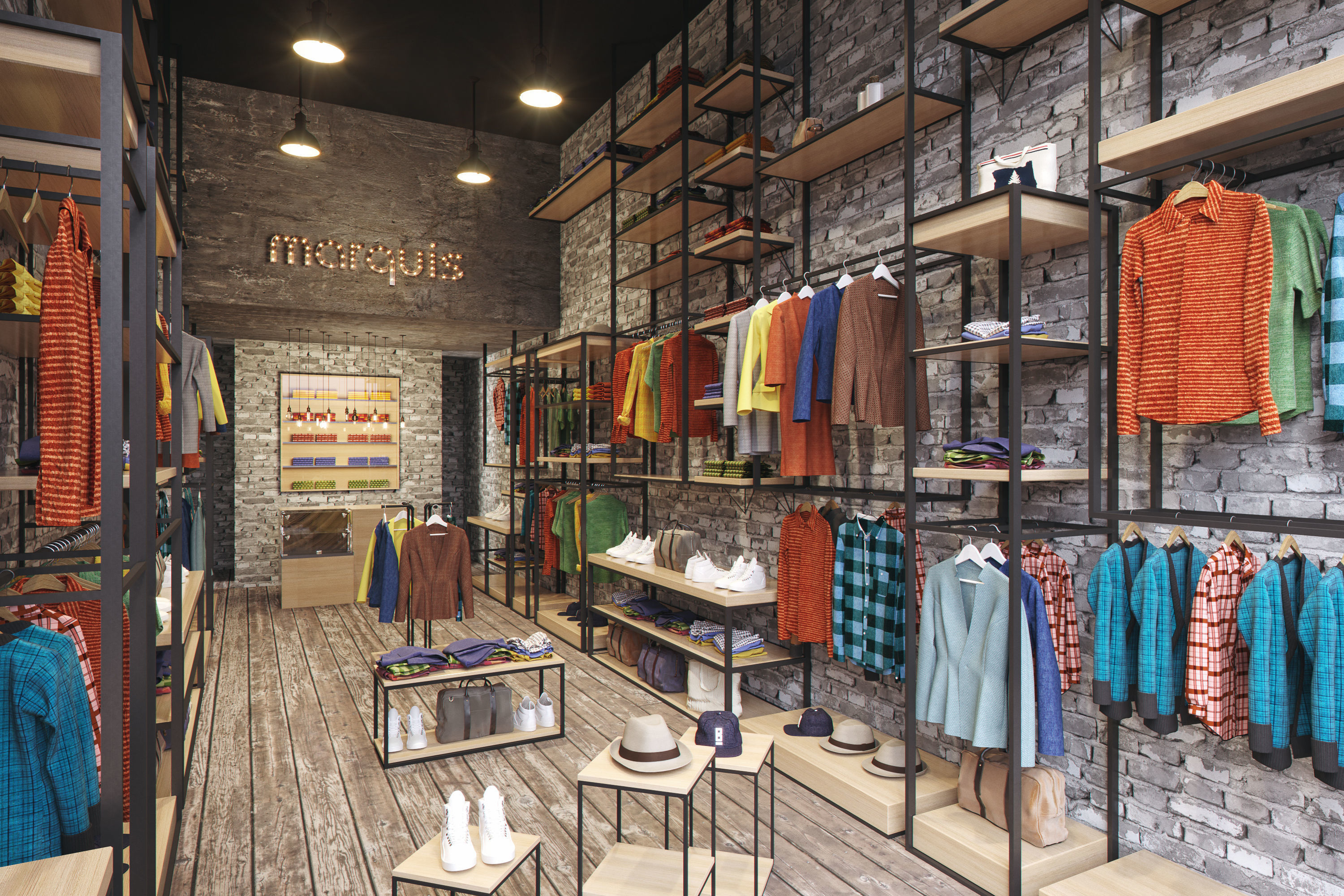 scene 3dsmax corona render - clothing store 3D model | CGTrader