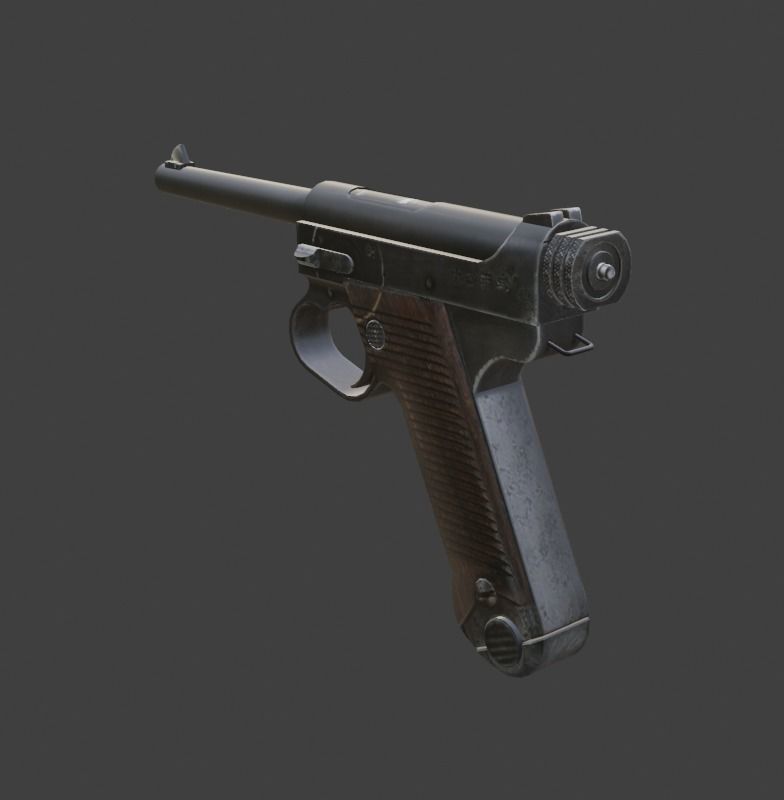 3D model nambu pistol VR / AR / low-poly | CGTrader