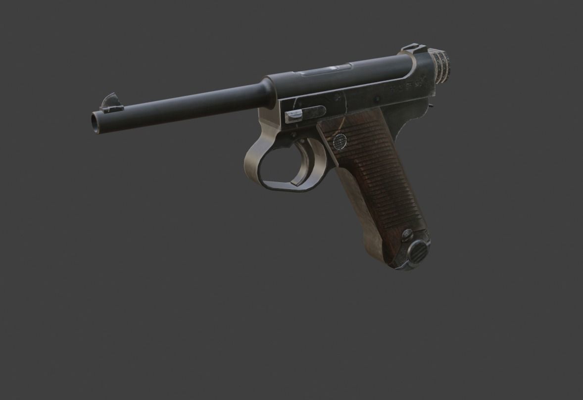 3D model nambu pistol VR / AR / low-poly | CGTrader