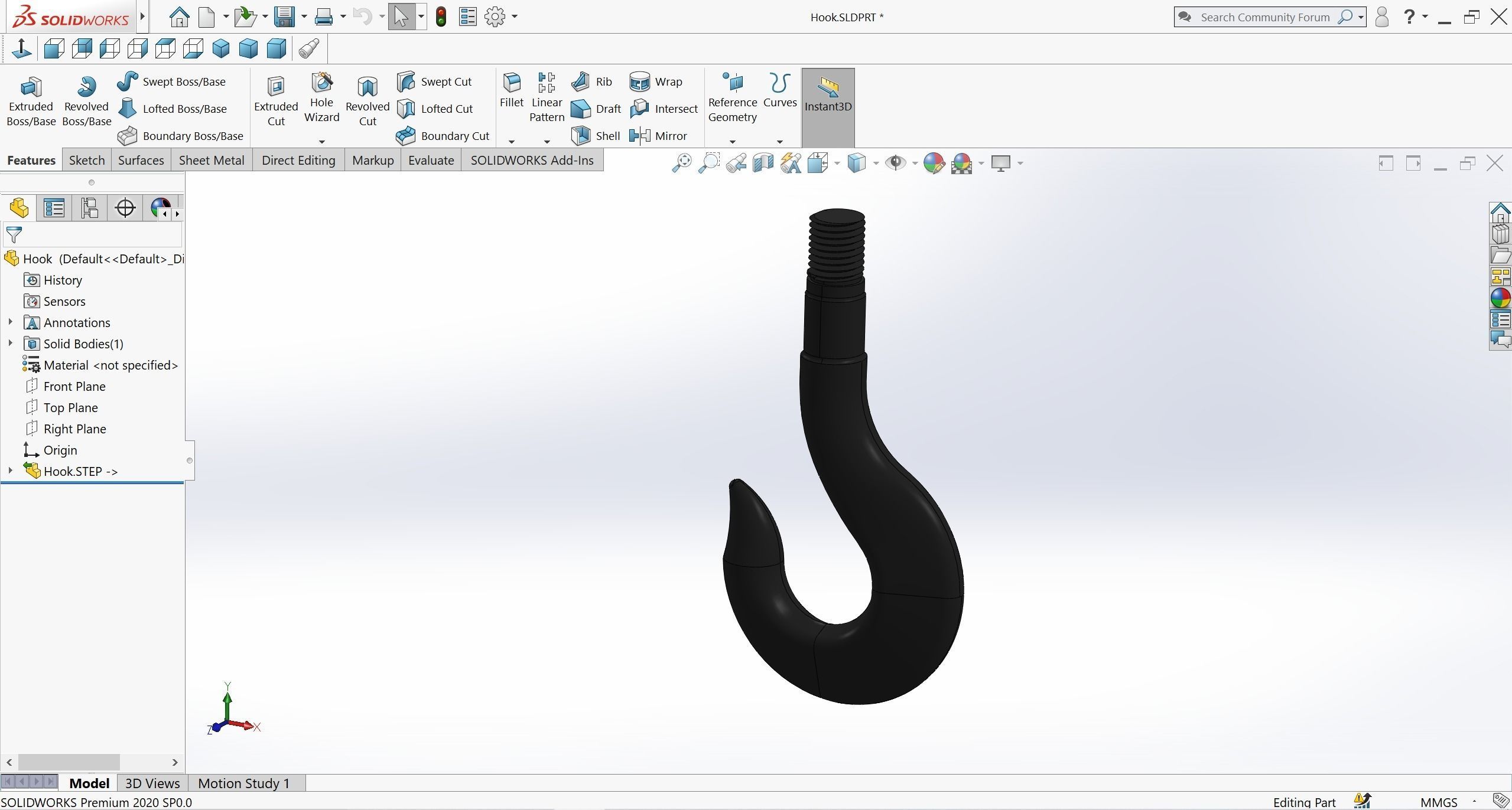 Crane hook assembly free 3D model | CGTrader