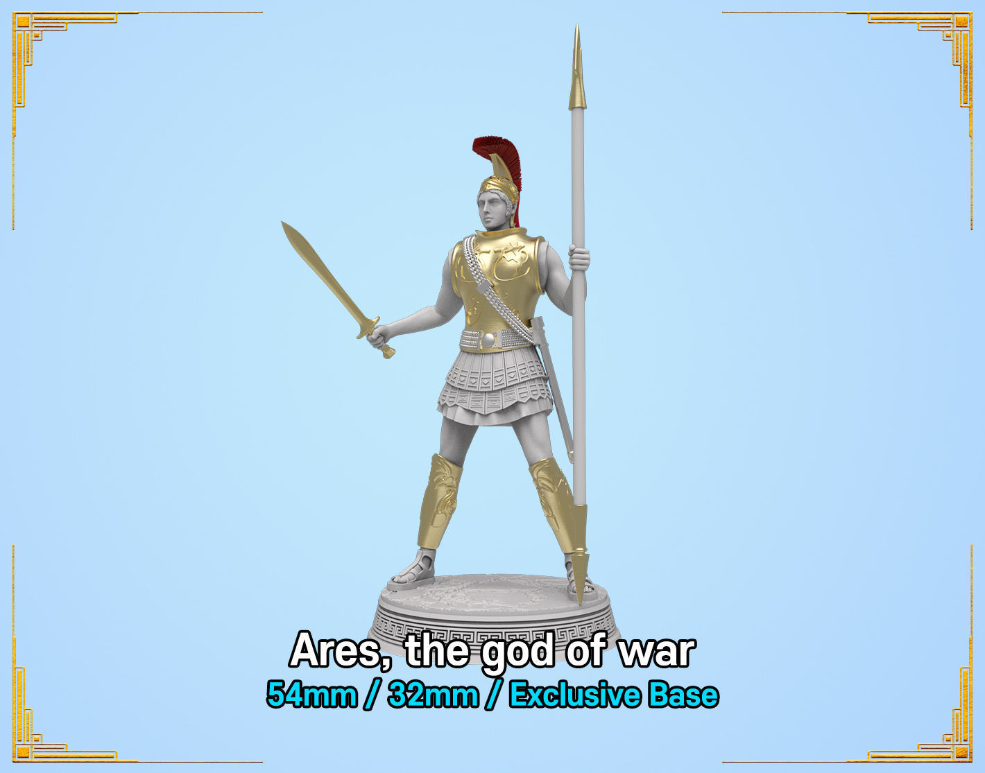 Ares the god of war 3D model 3D printable | CGTrader