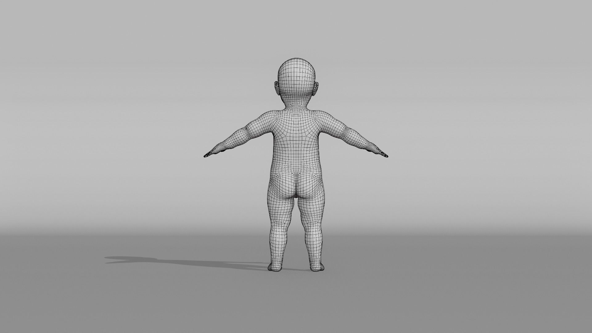 Realistic Baby - Jen 3D model rigged | CGTrader