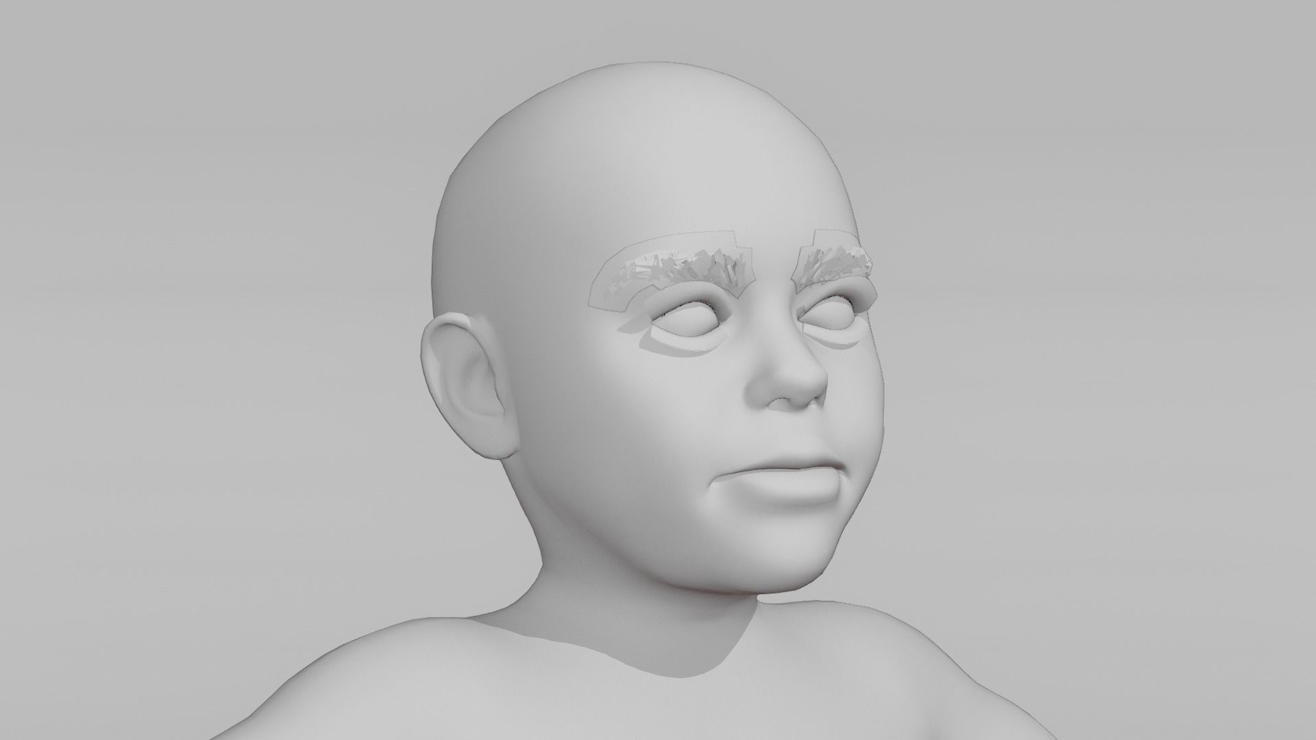 Realistic Baby - Jen 3D model rigged | CGTrader
