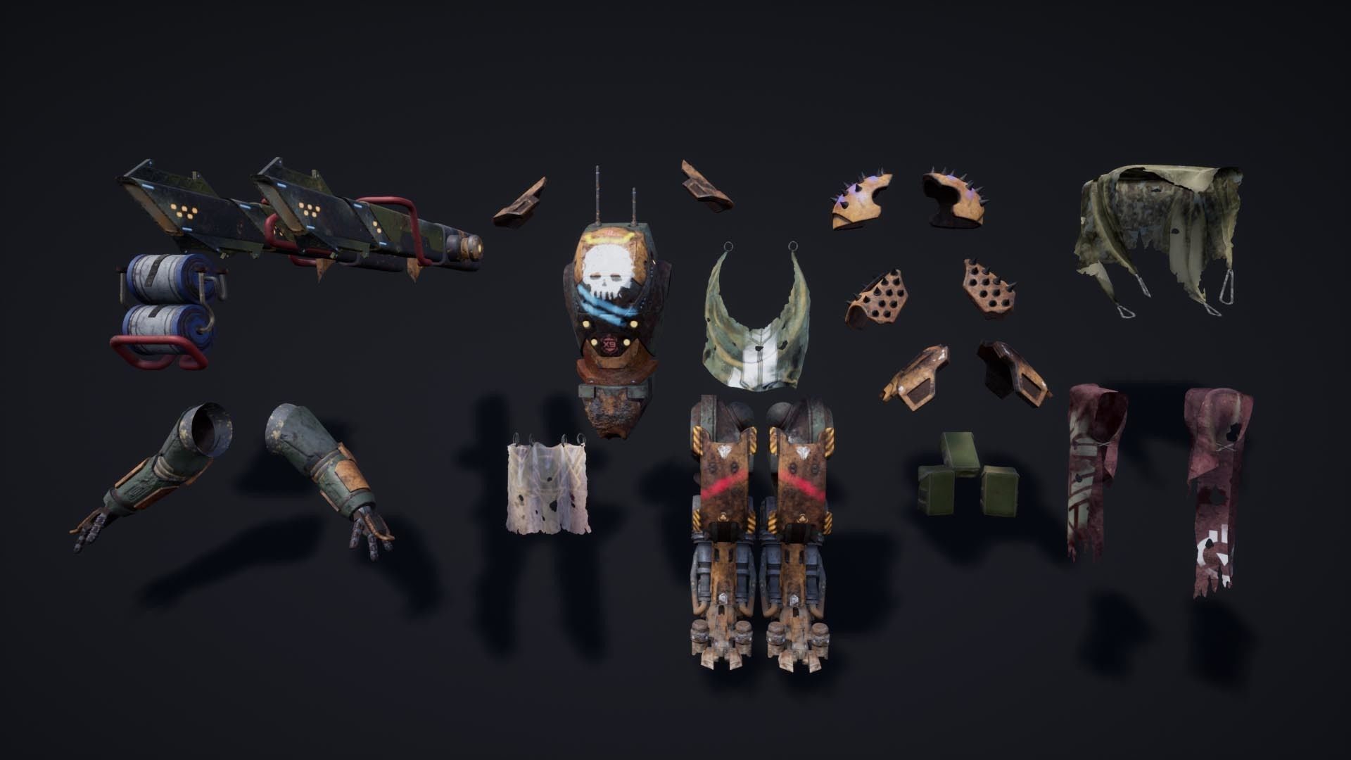 3D model Sci-Fi Mercenaries Pack VR / AR / low-poly | CGTrader