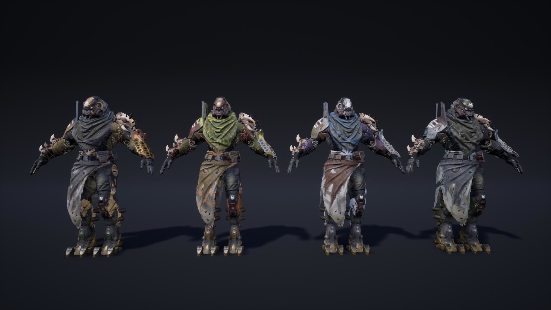 3D model Sci-Fi Mercenaries Pack VR / AR / low-poly | CGTrader