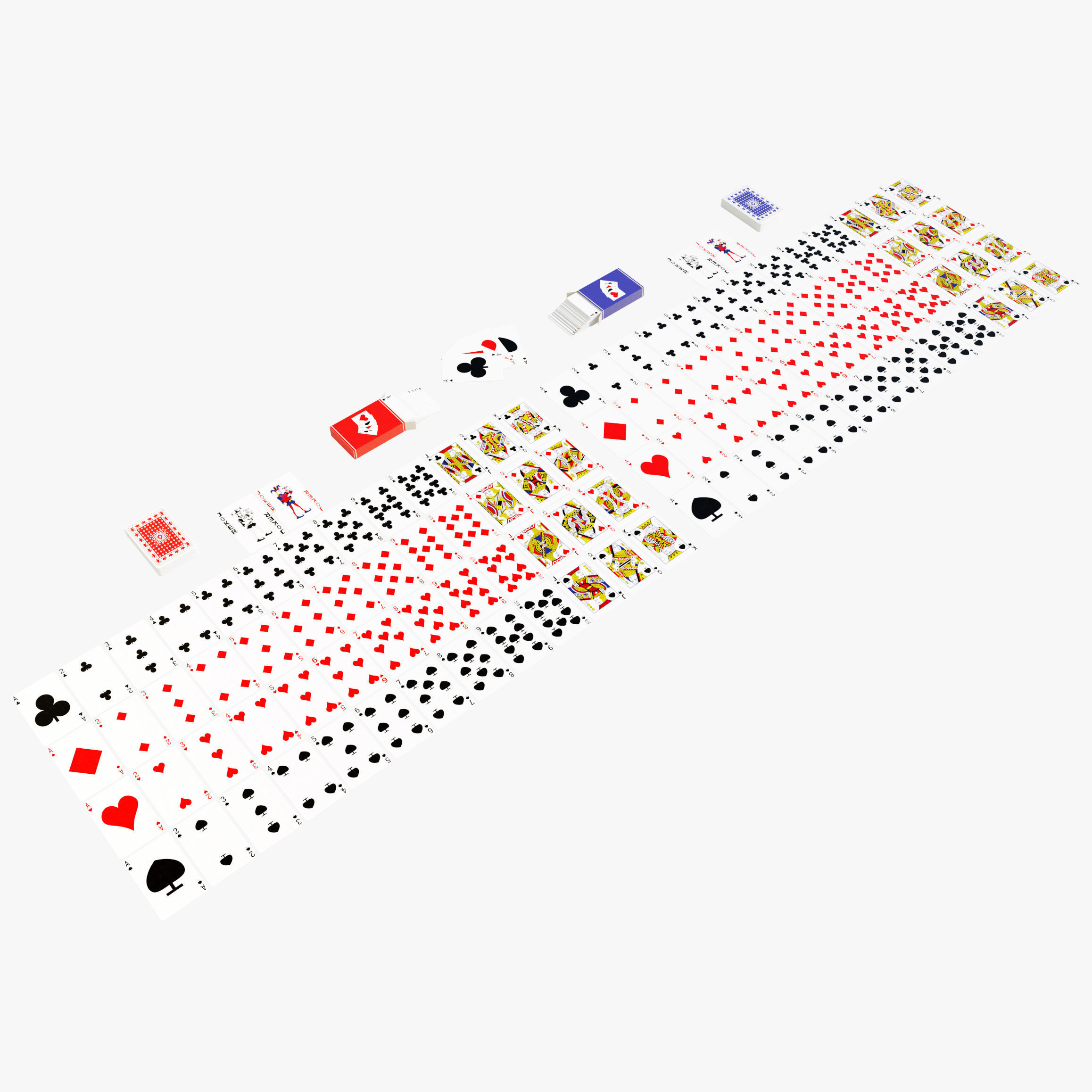Standard 52-card deck of French-suited playing cards 3D model | CGTrader