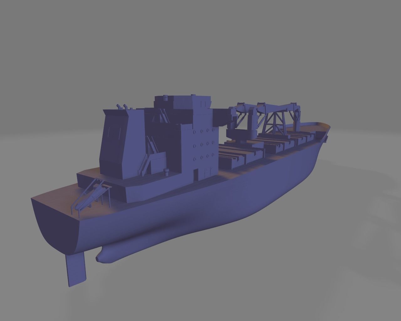 Cargo ship Miniature 3D model 3D printable | CGTrader