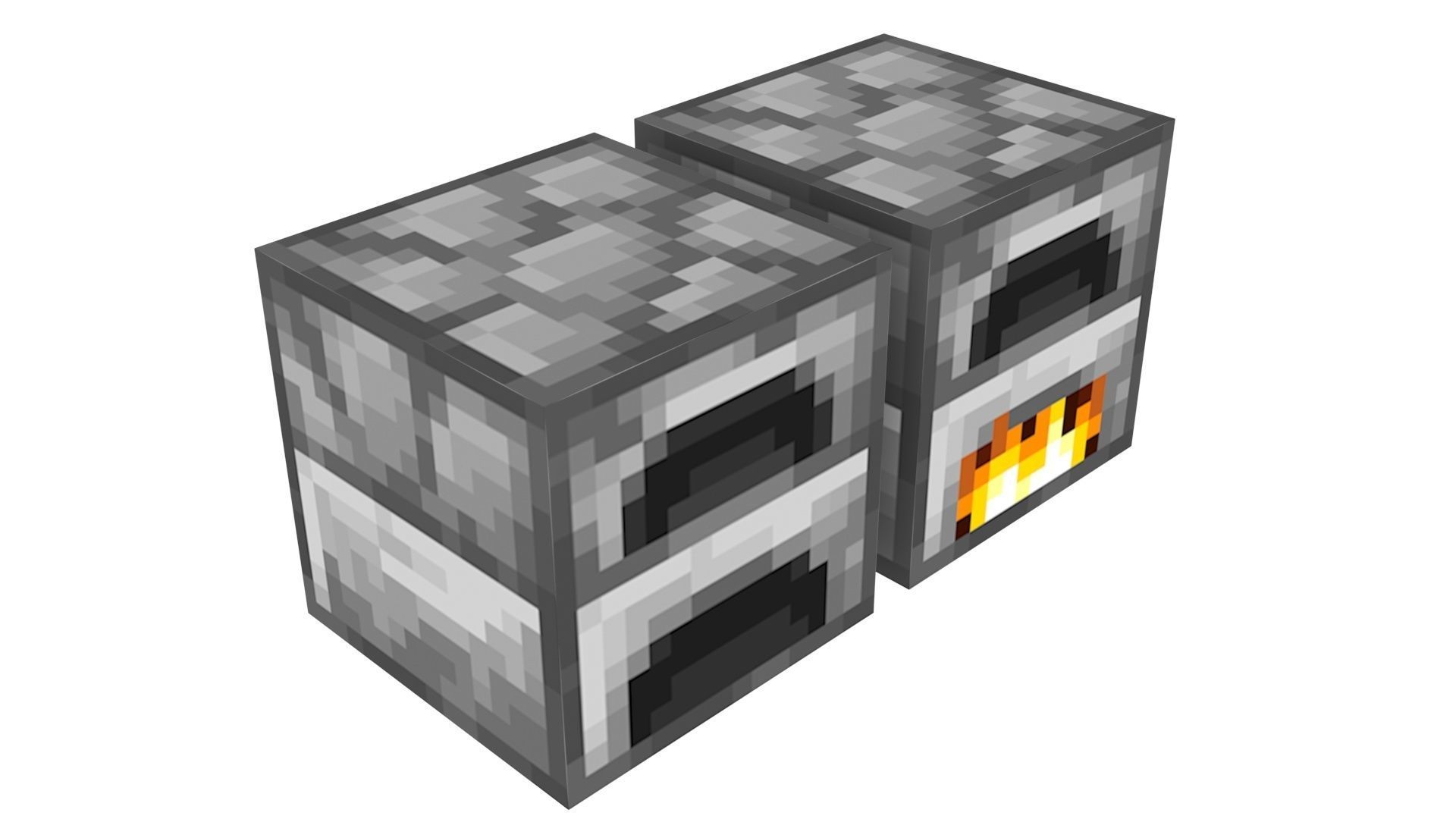 3D model Minecraft Furnaces VR / AR / low-poly | CGTrader