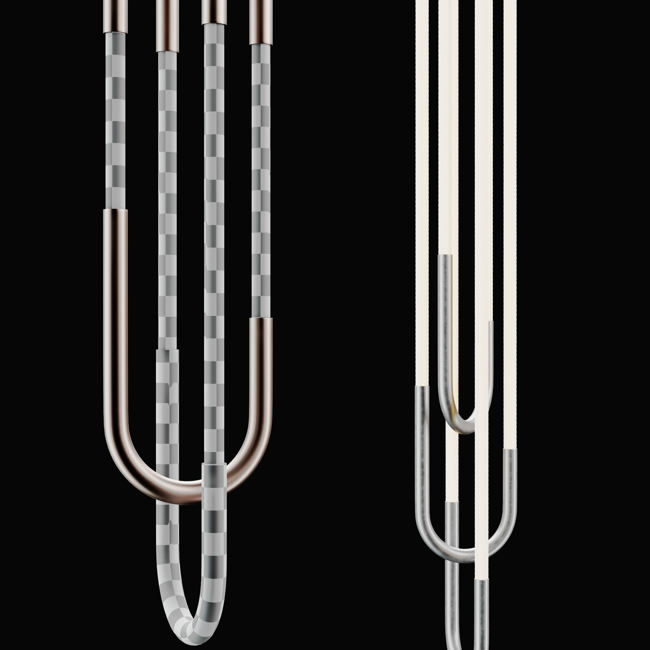 3 Luke Pendant light Arbor Capsule 3 - 6 ft - 3lights - 5mat 3D model ...