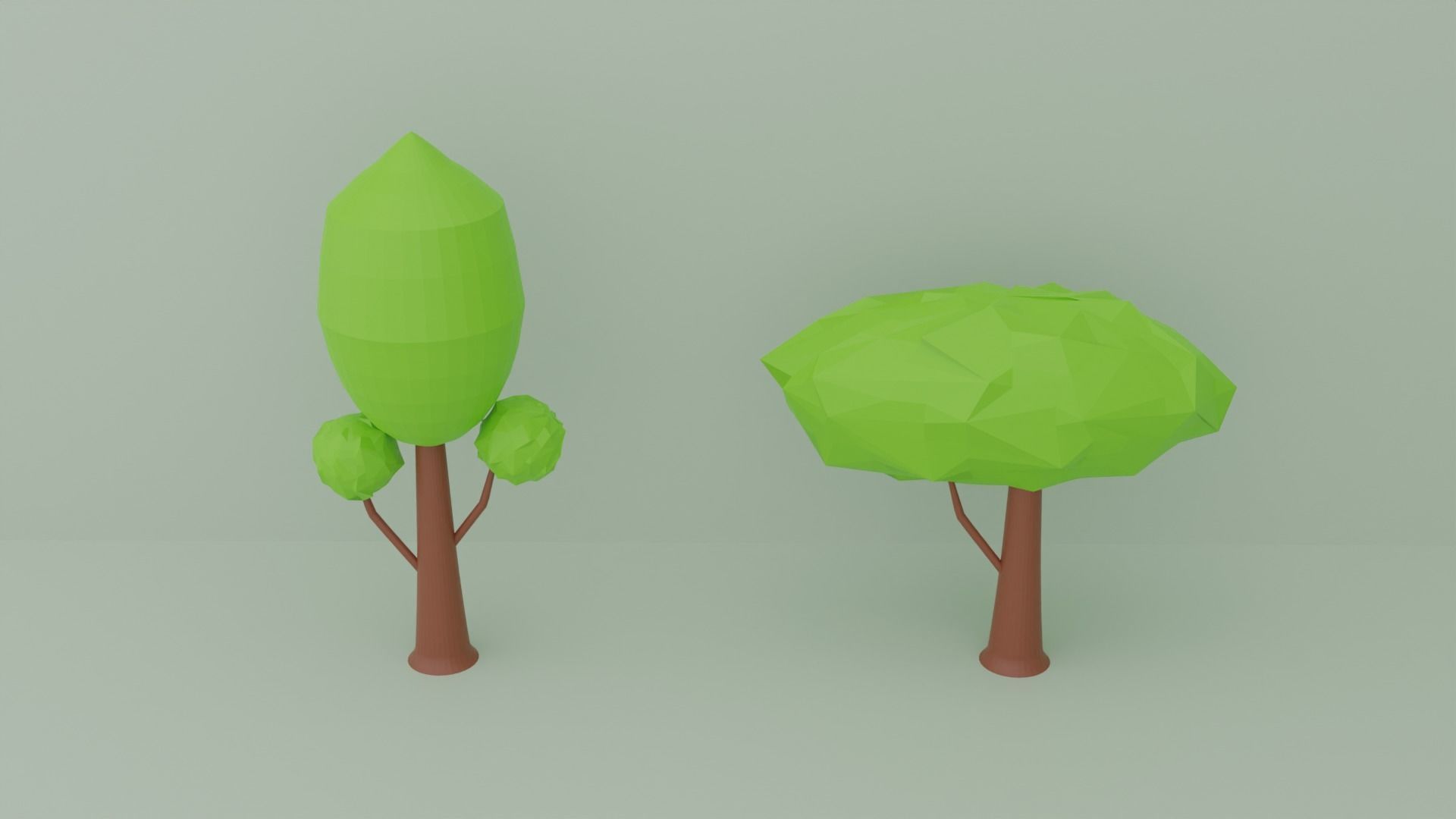 3D model 3D Low-poly Tree Set VR / AR / low-poly | CGTrader