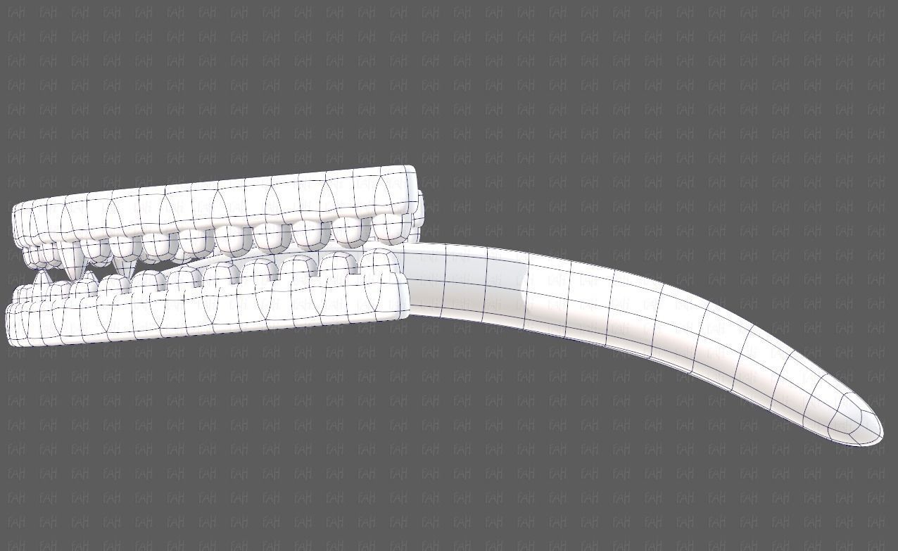 3D model Teeth Cartoon V02 VR / AR / low-poly | CGTrader