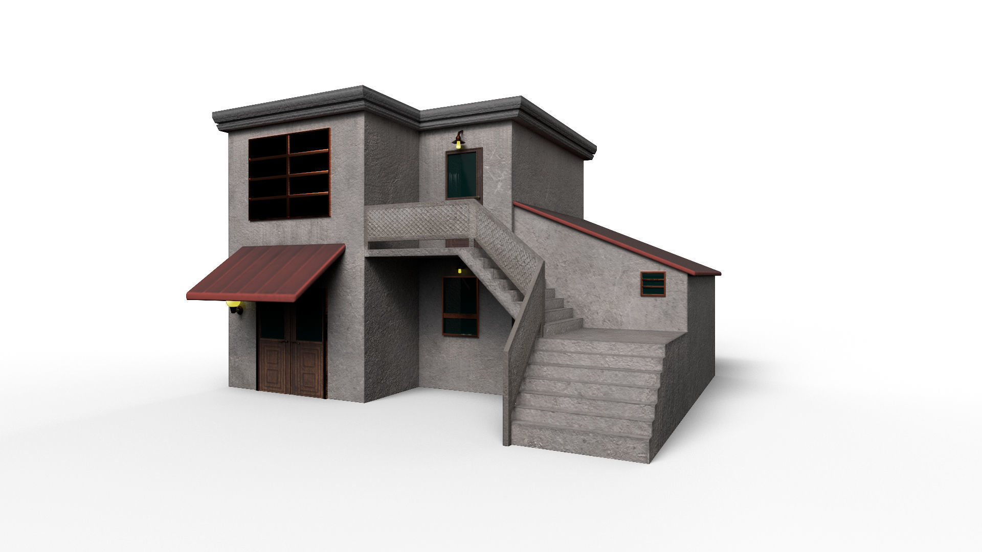 3D model Ac-Building-v2-unity VR / AR / low-poly | CGTrader