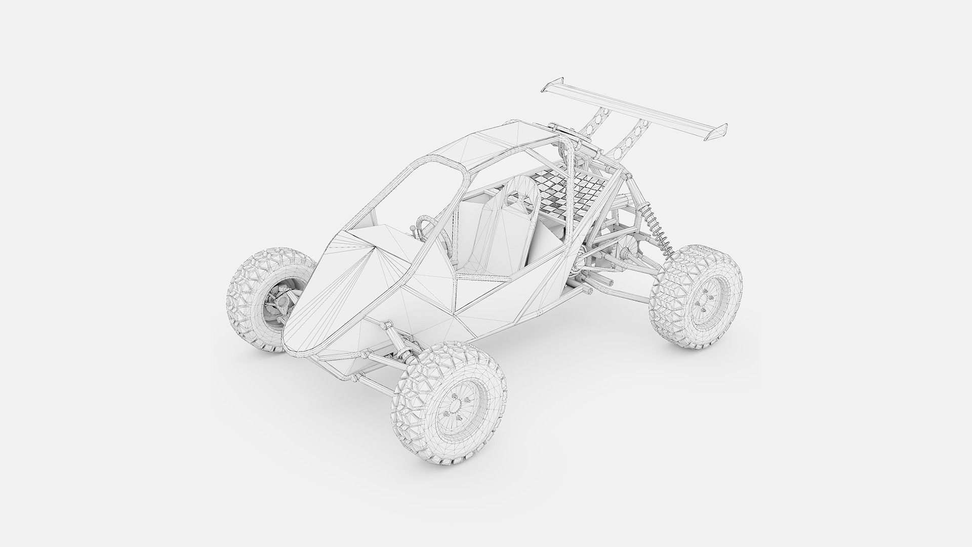 3D model Offroad buggy PBR VR / AR / low-poly | CGTrader