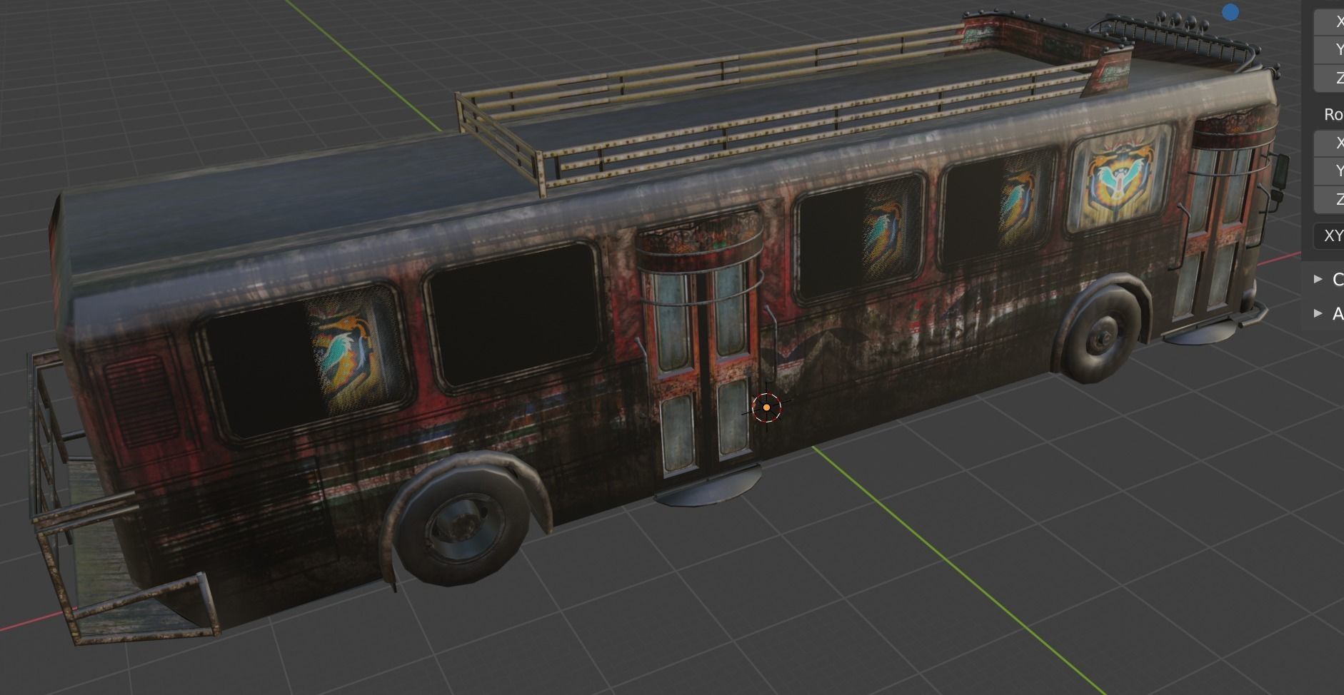 3D model bus big VR / AR / low-poly | CGTrader