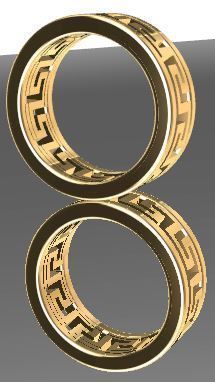 Patterned Ring 3D model Texture 3D print model 3D model 3D printable | CGTrader