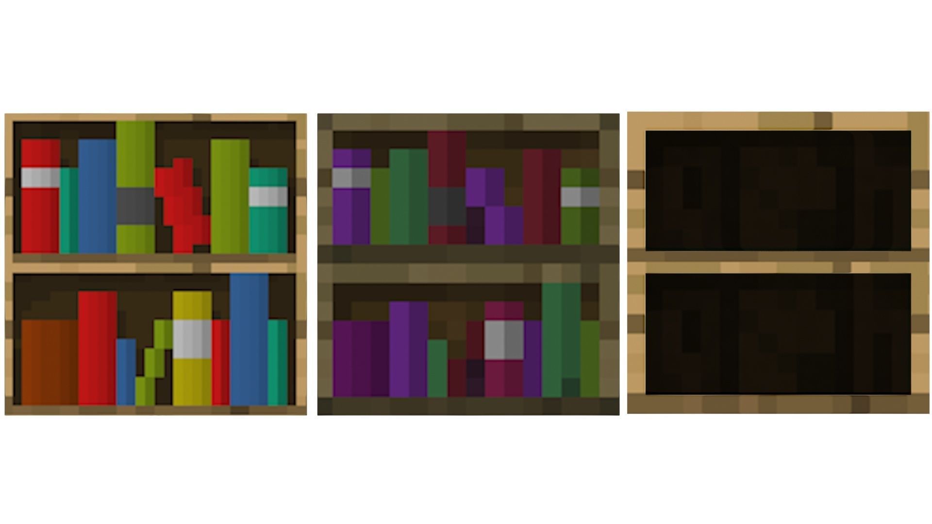 Minecraft Bookshelves 3D model | CGTrader