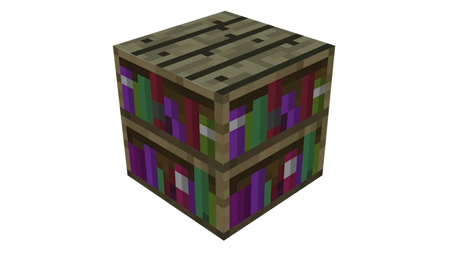 Minecraft Bookshelves 3D model | CGTrader