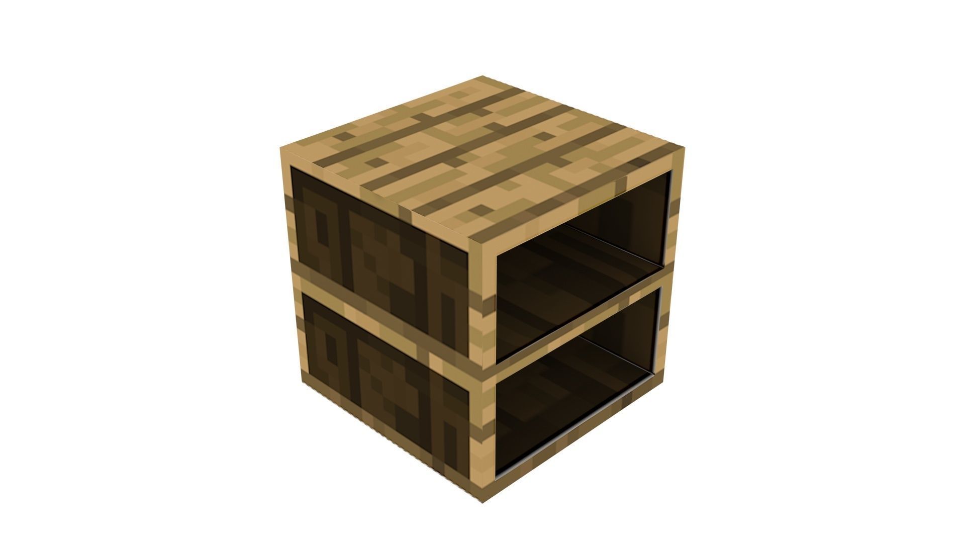 Minecraft Bookshelves 3D model | CGTrader