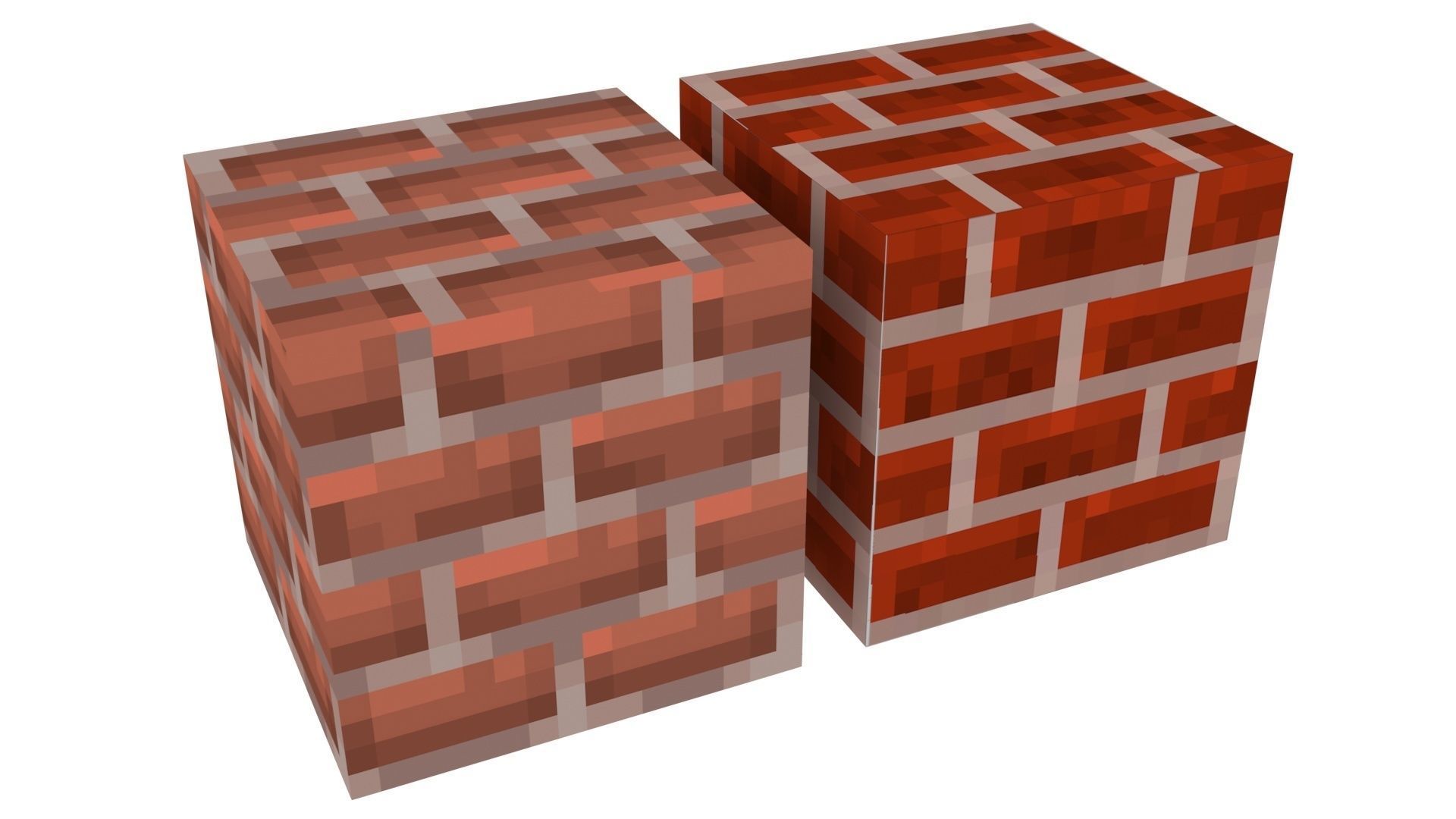 3D model Minecraft Bricks VR / AR / low-poly | CGTrader