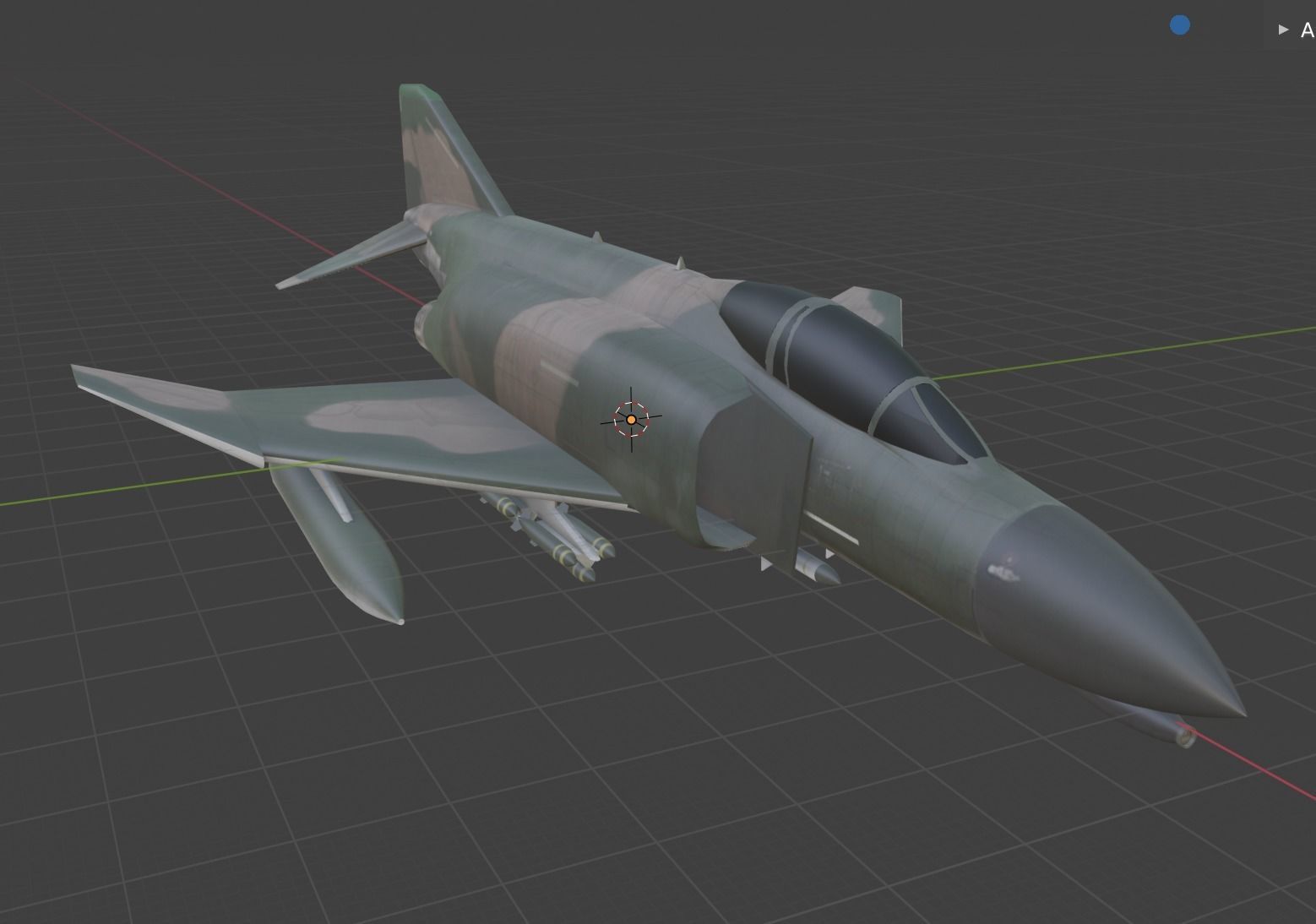 3D model jet f4 VR / AR / low-poly | CGTrader