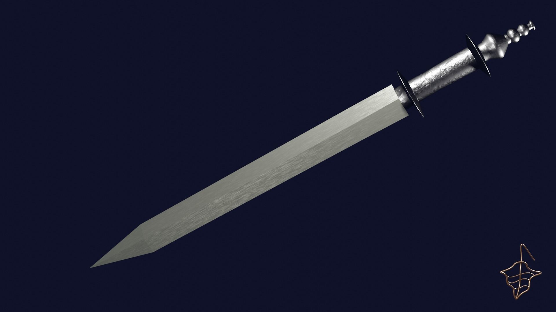 3D model Spatha sword with Khora handle VR / AR / low-poly | CGTrader