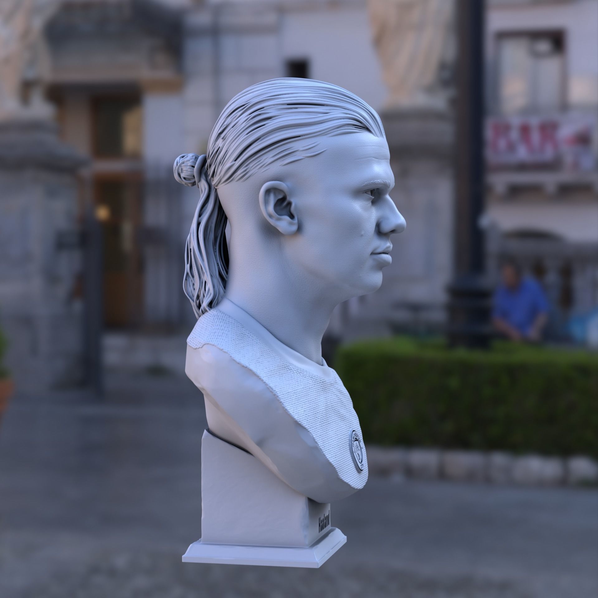 Erling Haaland 3D bust for printing 3D model 3D printable | CGTrader