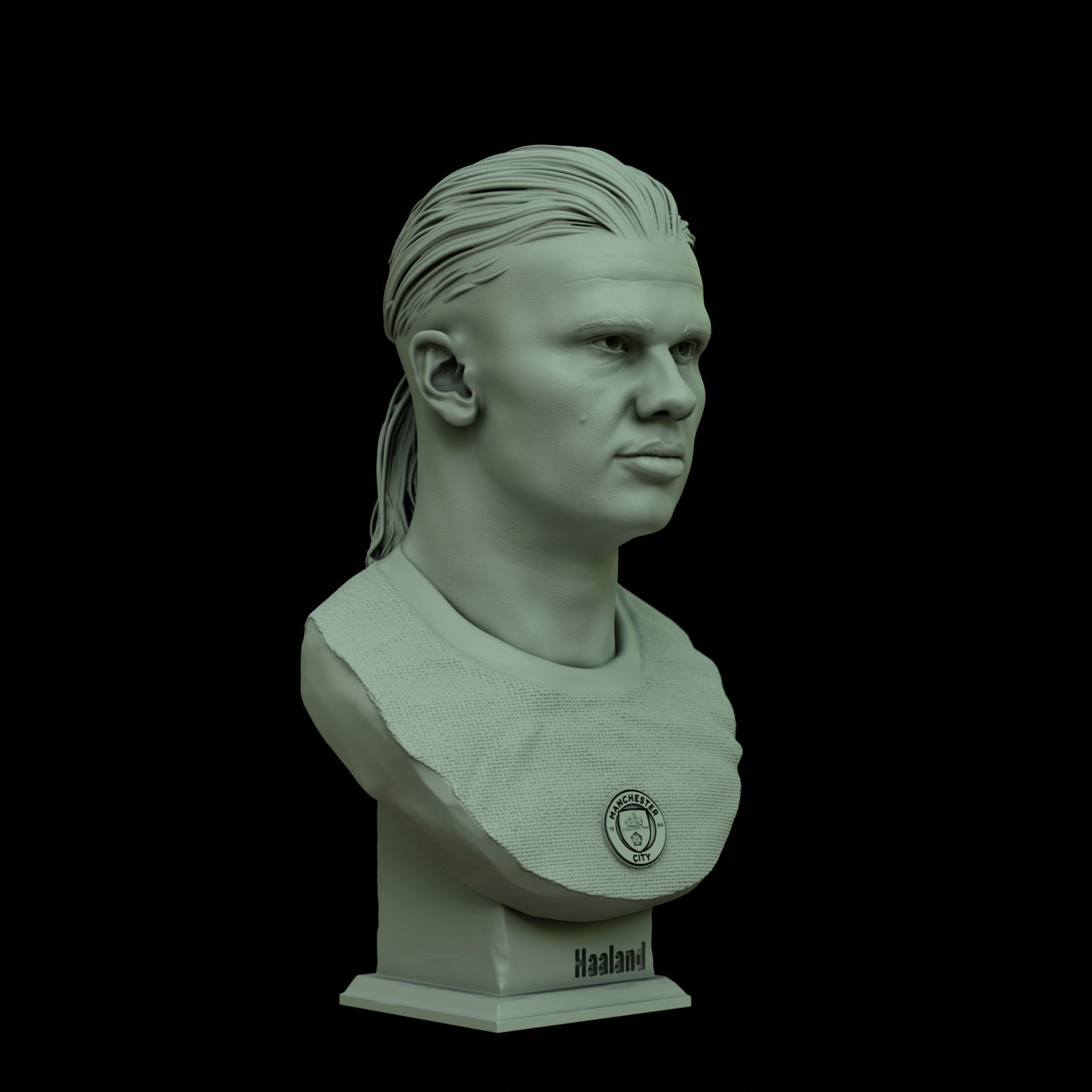 Erling Haaland 3D bust for printing 3D model 3D printable | CGTrader