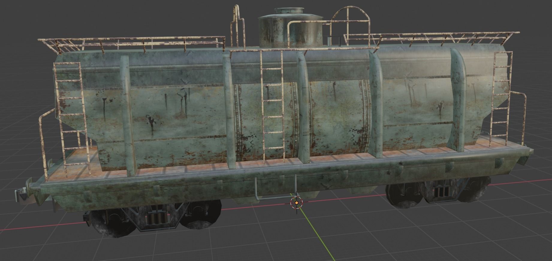 3D model fuel tank train VR / AR / low-poly | CGTrader