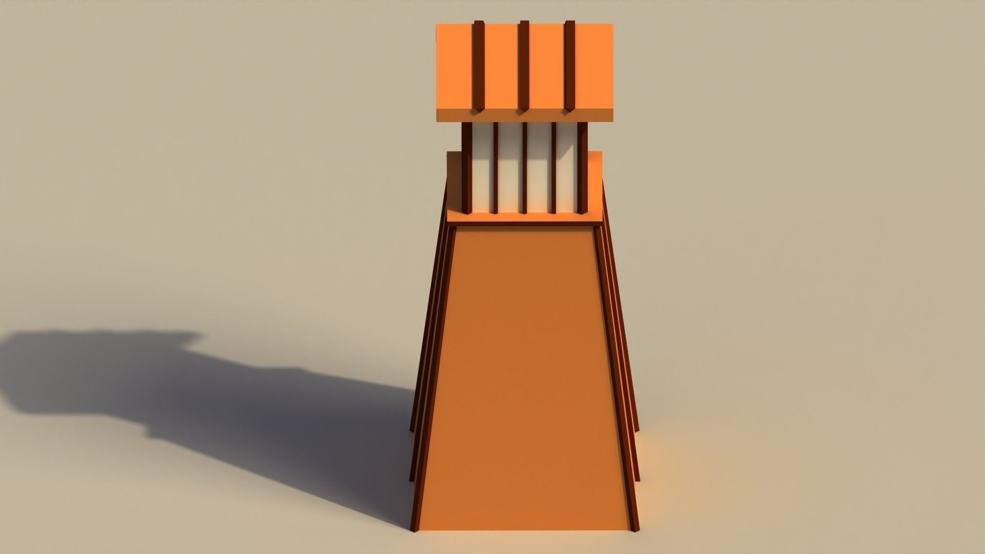 3D model Low Poly Japanese Lamp Post VR / AR / low-poly | CGTrader
