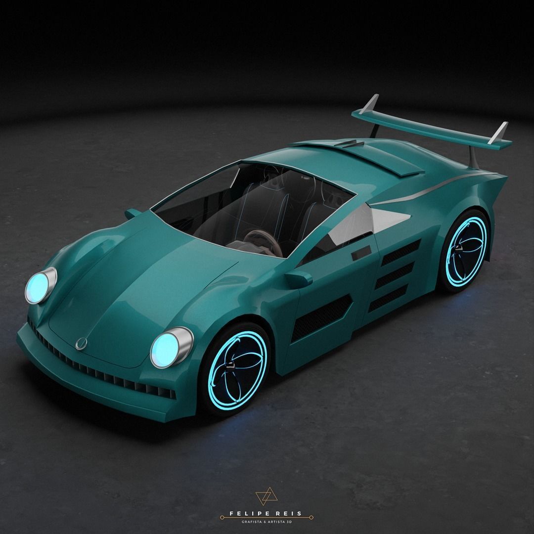 3D model Futuristic Car Neo VR / AR / low-poly | CGTrader