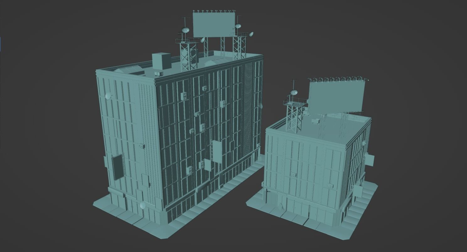 Buildings free VR / AR / low-poly 3D model | CGTrader