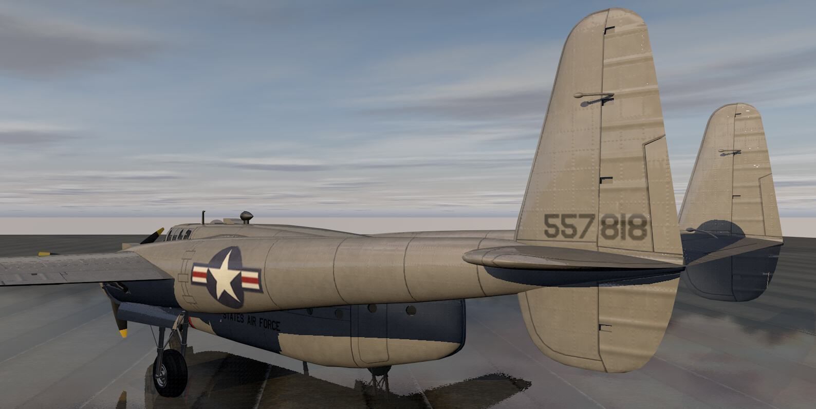 Fairchild C-82 Packet 3D model | CGTrader