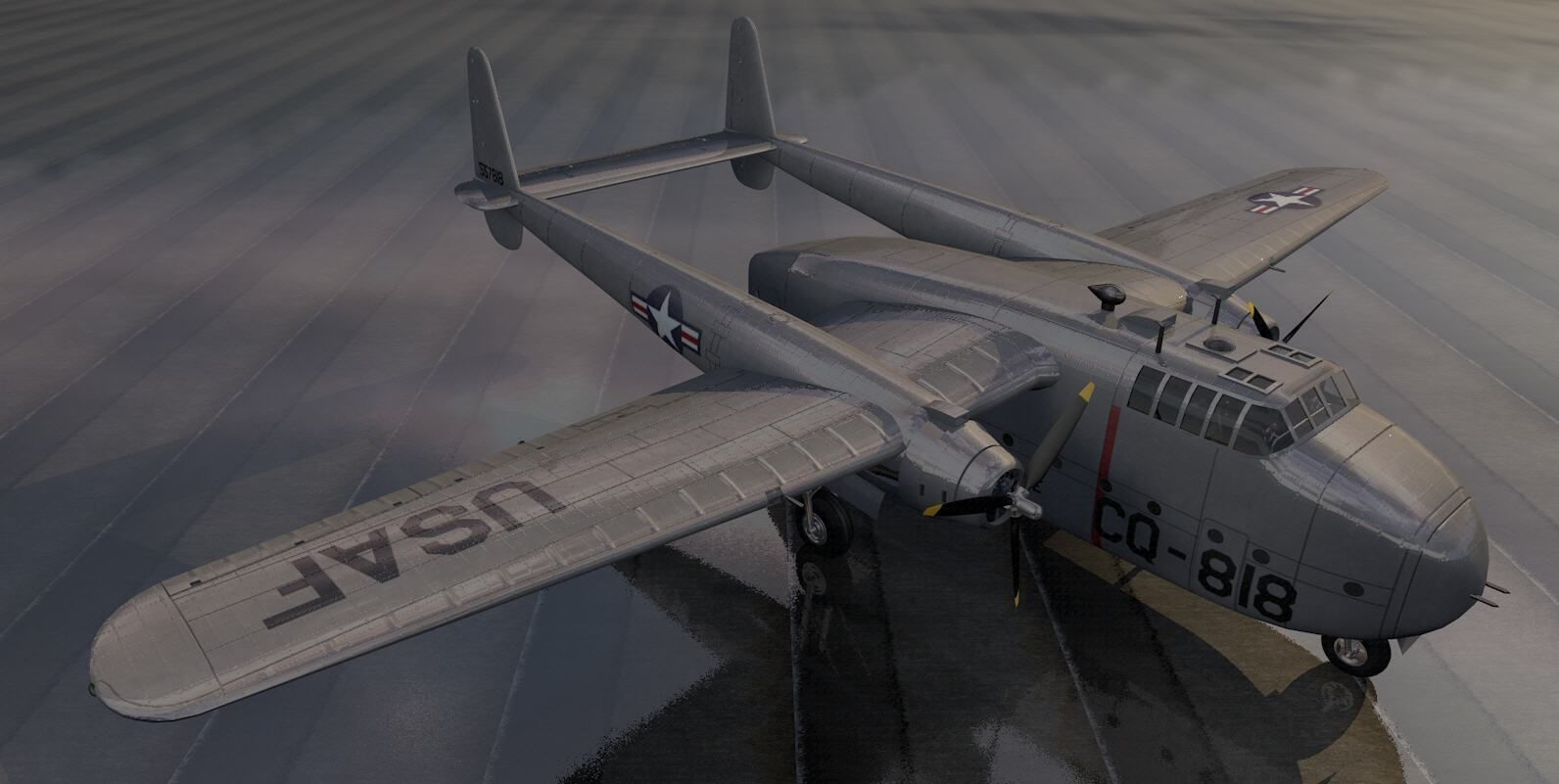 Fairchild C-82 Packet 3D model | CGTrader