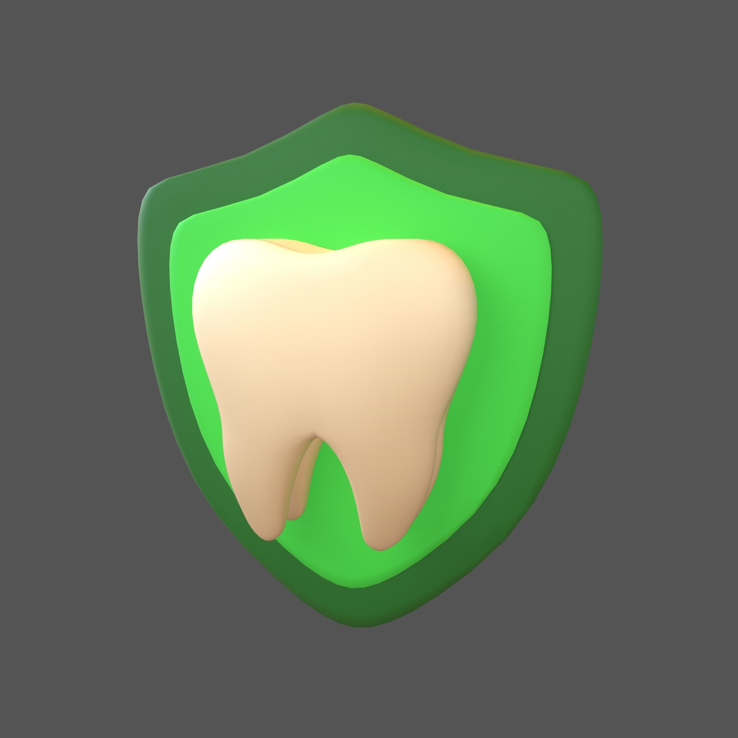 3D model Protect Tooth Emoji v1 006 VR / AR / low-poly | CGTrader
