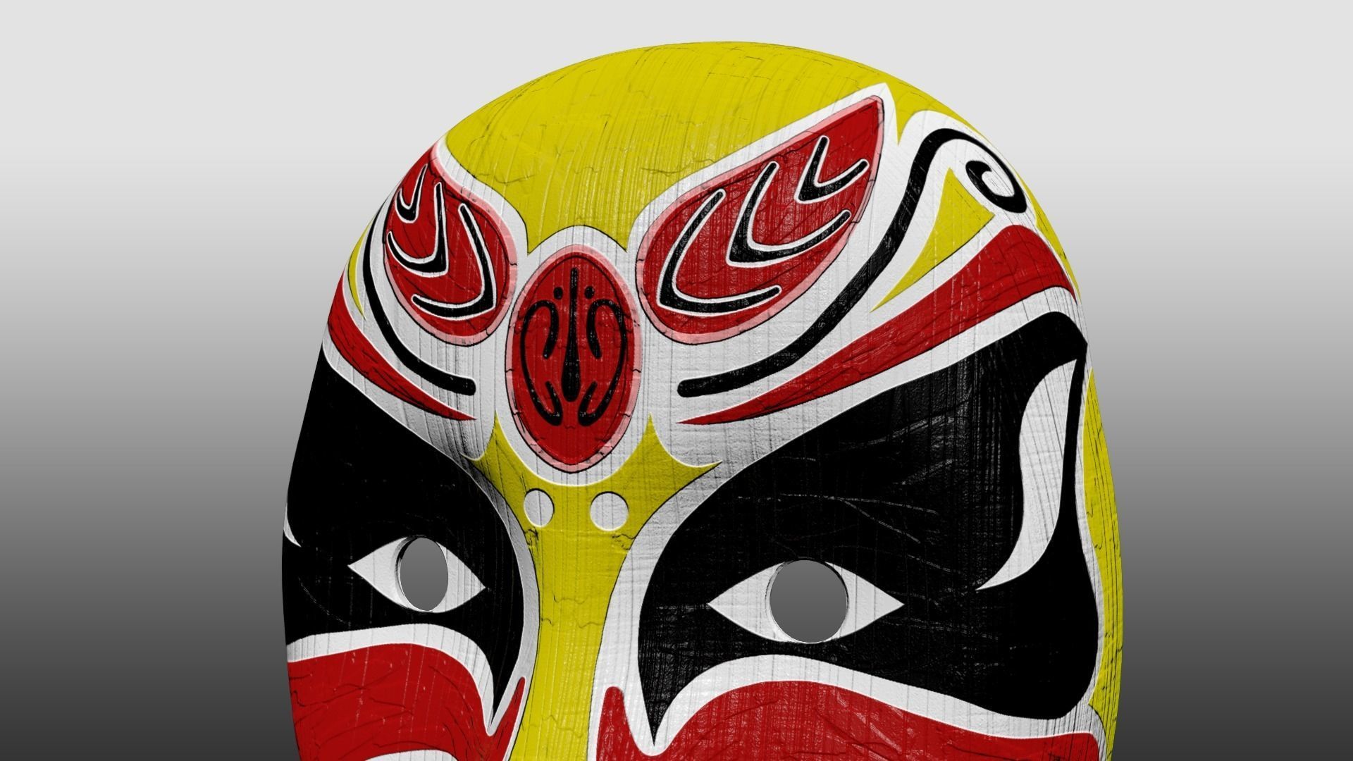 Chinese Opera Mask 3D model | CGTrader