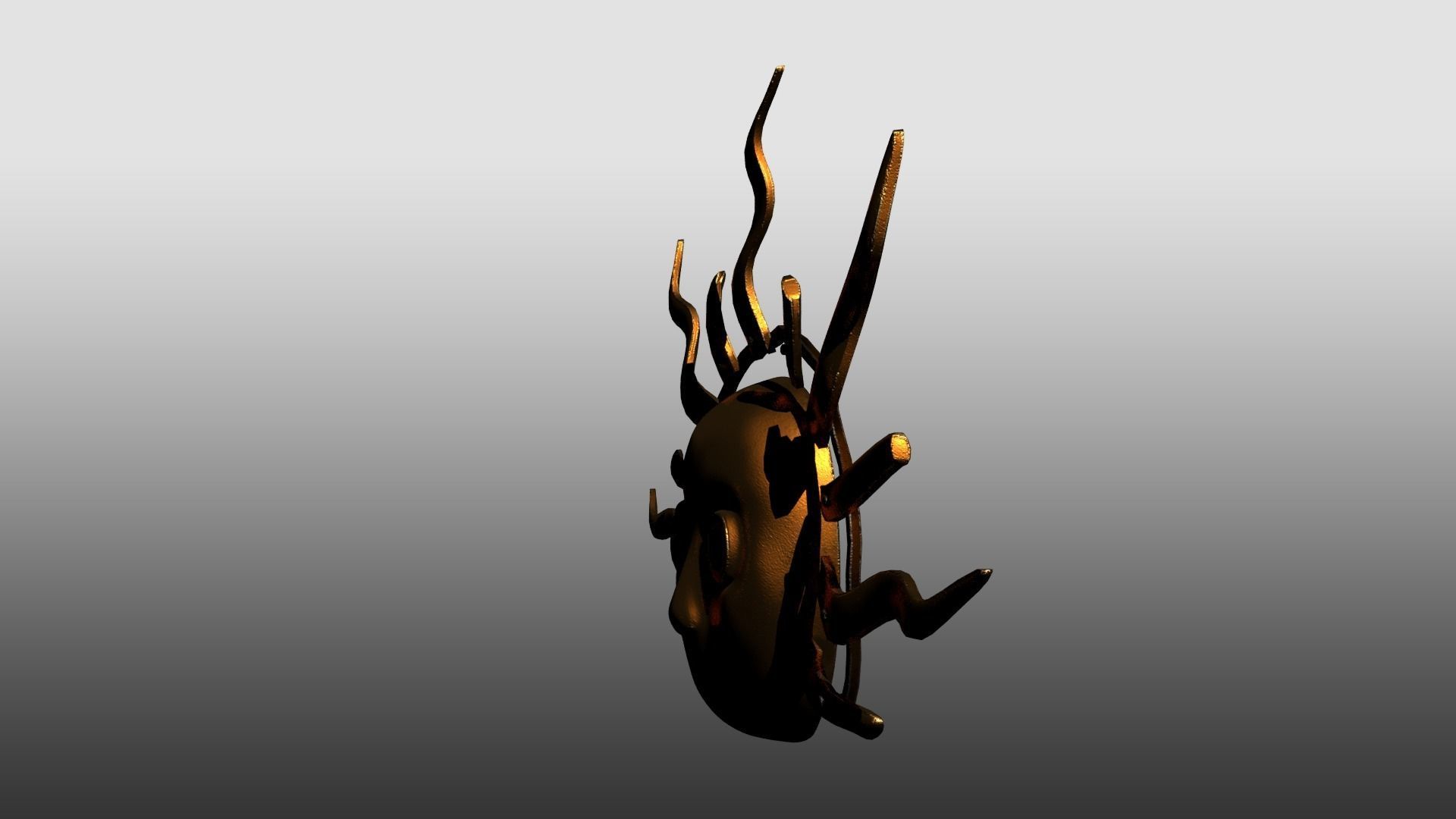 Sun Mask 3D model | CGTrader