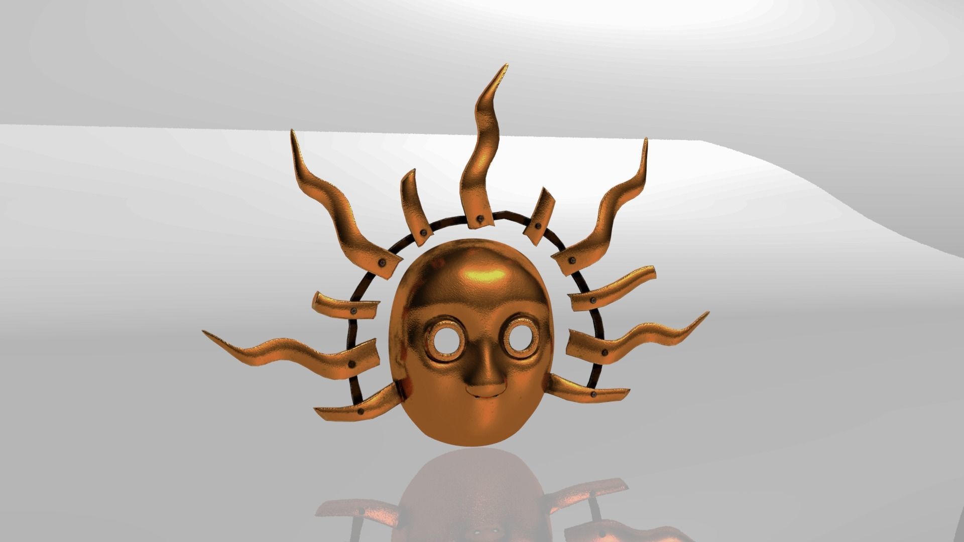 Sun Mask 3D model | CGTrader
