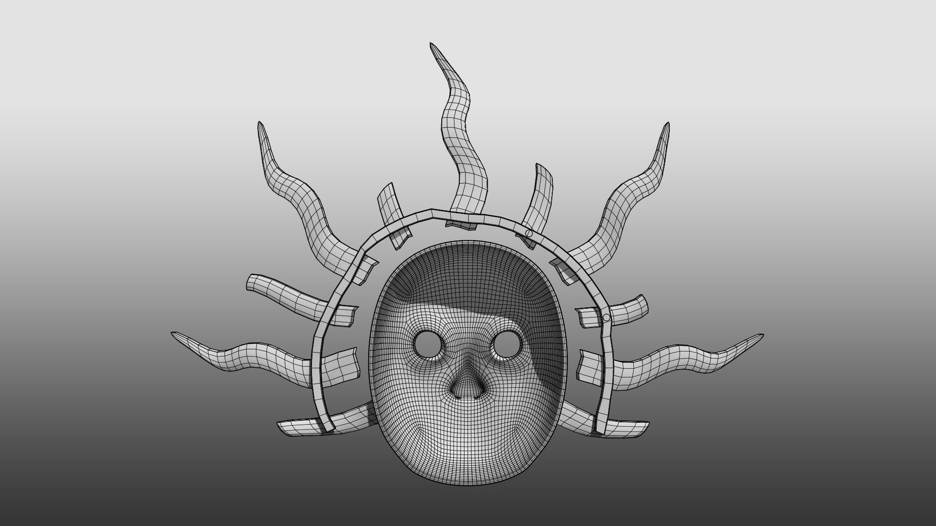 Sun Mask 3D model | CGTrader