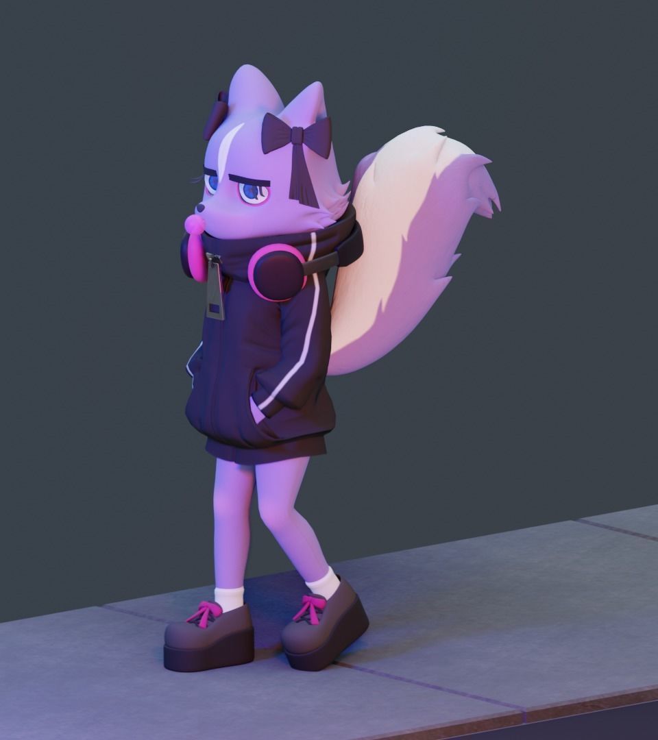 3D model Shikabane - Aggretsuko VR / AR / low-poly | CGTrader