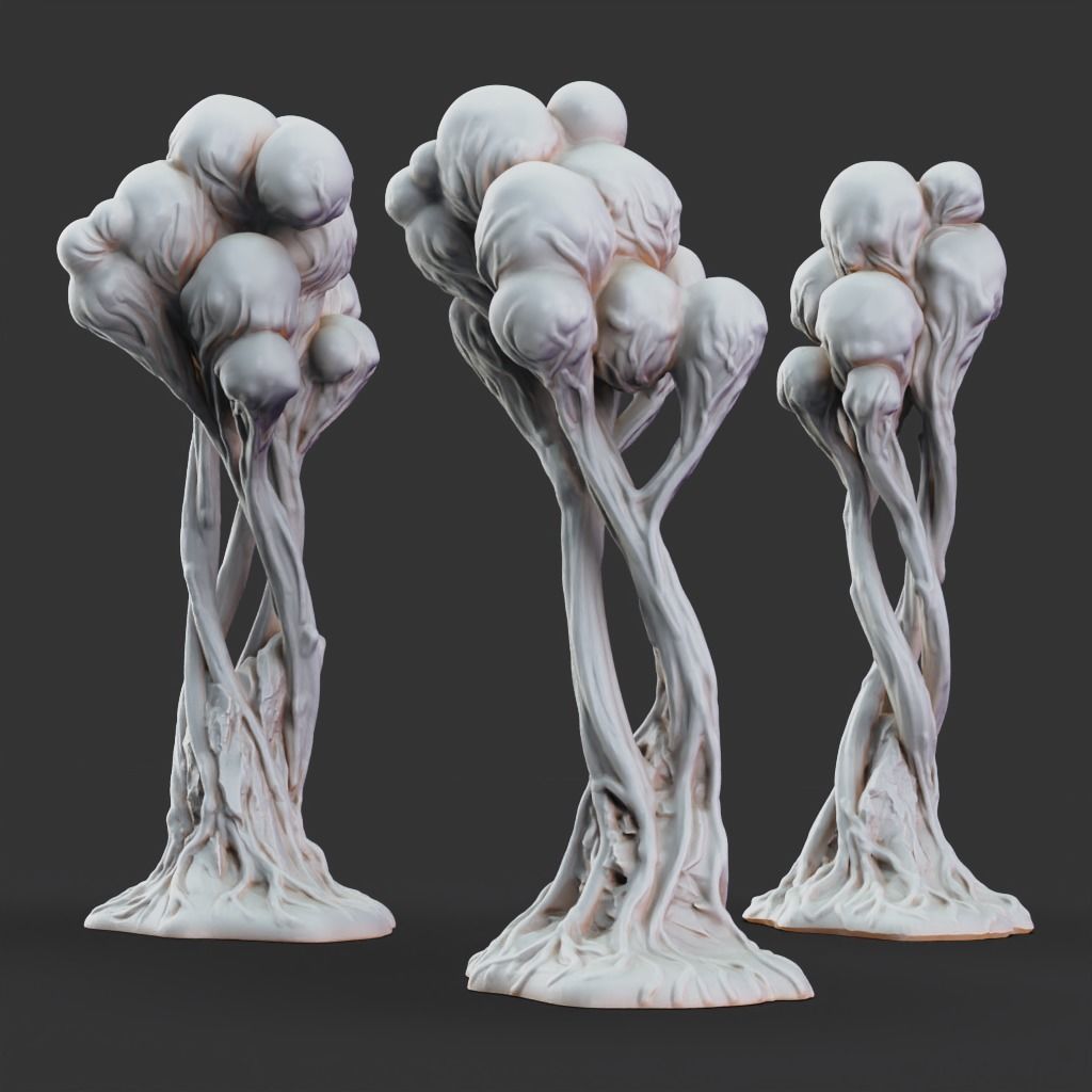 Corrupted Trees - 3D Printable TTRPG - PRESUPPORTED - 32mm Scale 3D ...