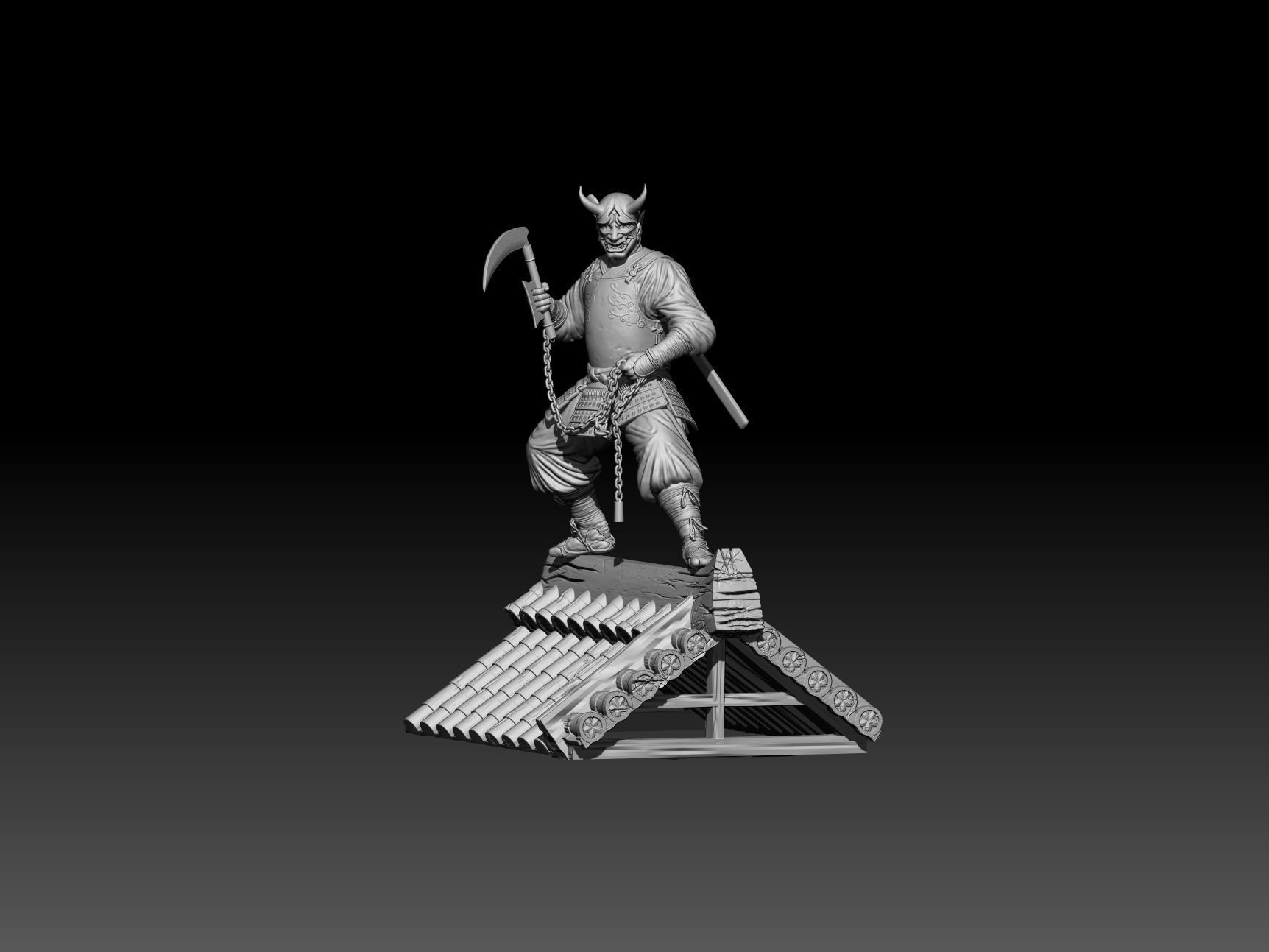 Ninja in Sengoku Japan 3D model 3D printable | CGTrader
