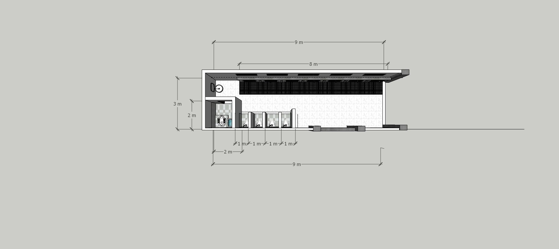 Toilet and Wudhu spot at Mosque smallMosque Prayer room islam 3D model ...