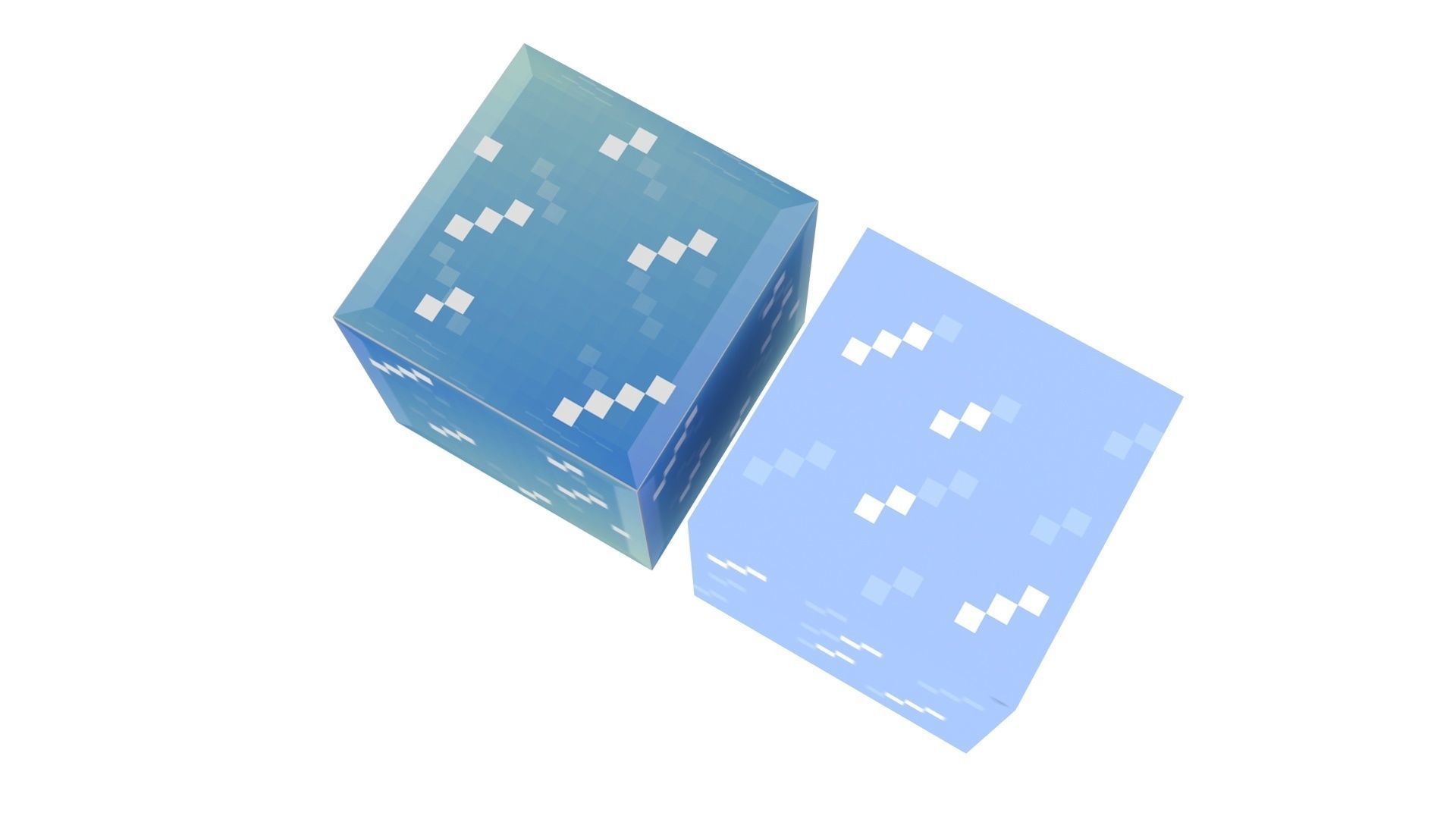 Minecraft Ice Blocks 3D model | CGTrader