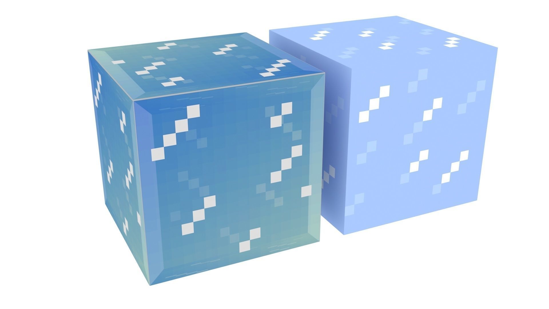 Minecraft Ice Blocks 3D model | CGTrader